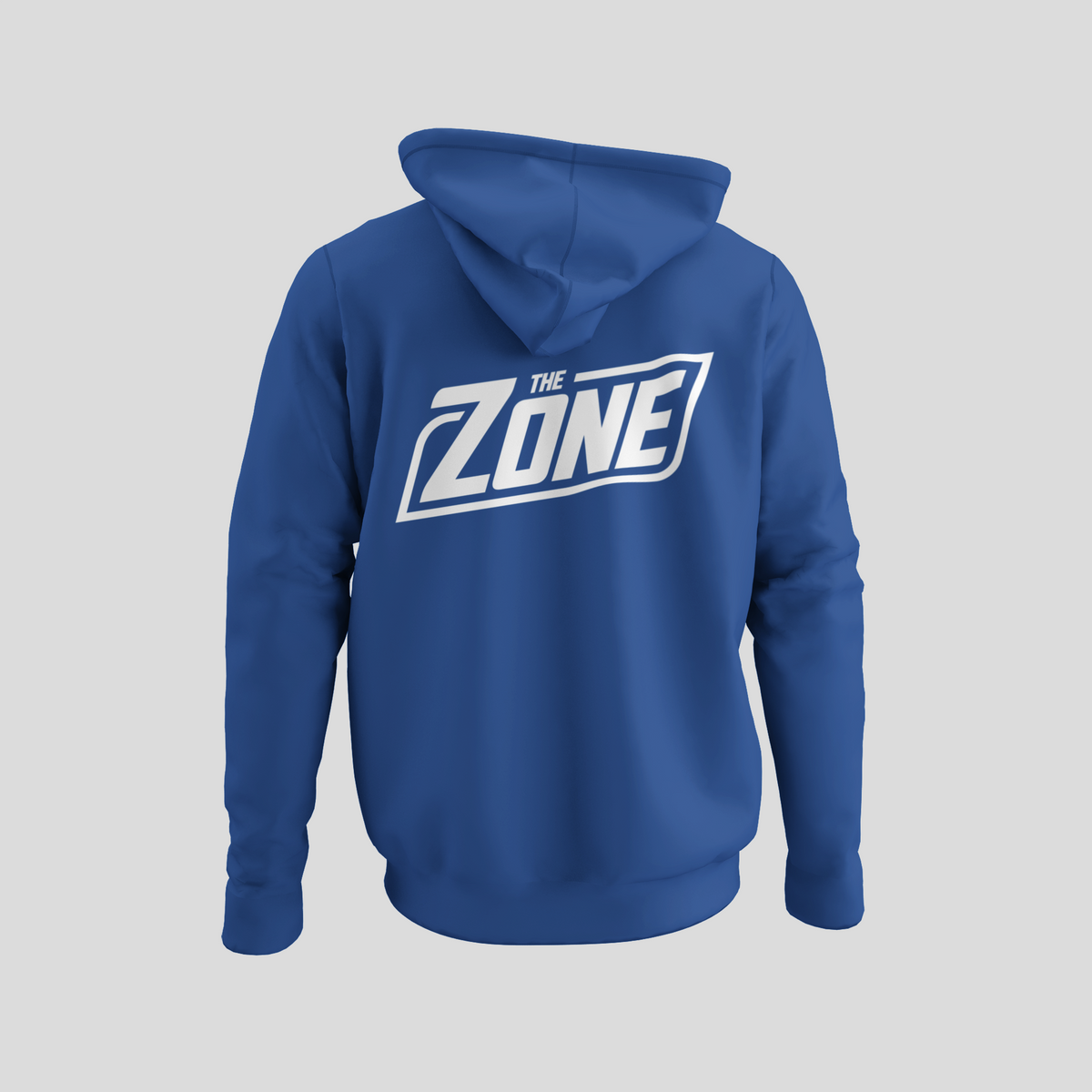 The Zone - Kapucnis pulcsi fehér hát és mellkas logóval – The Zone Shop